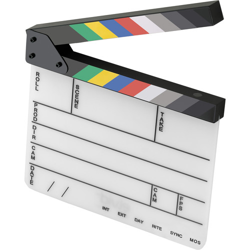 Elvid 9-Section Acrylic Production Slate/Clapper Board | Cine Photo Tools
